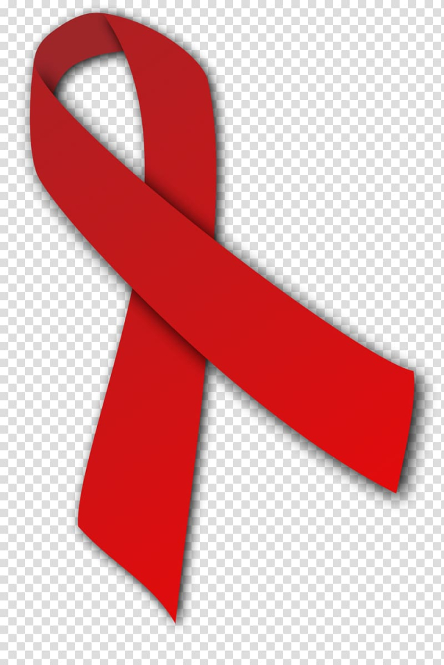 Free: Red ribbon illustration, Epidemiology of HIV/AIDS Red ribbon ...