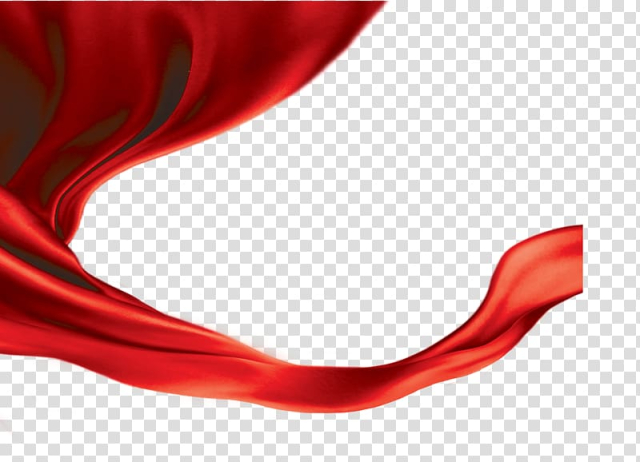 Free: Red Silk Ribbon, China Red Silk transparent background PNG ...