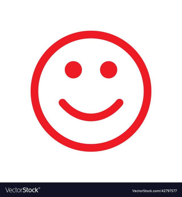 Free: red smile line art icon - nohat.cc