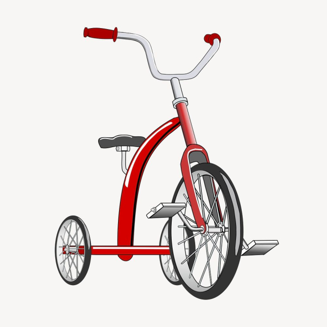 Free: Red tricycle clipart, collage element | Free PSD - rawpixel ...