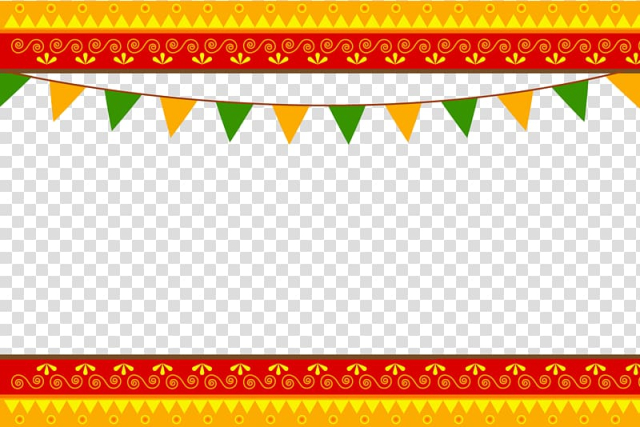 Free: Red, yellow, and orange floral frame template, Banner Adobe ...