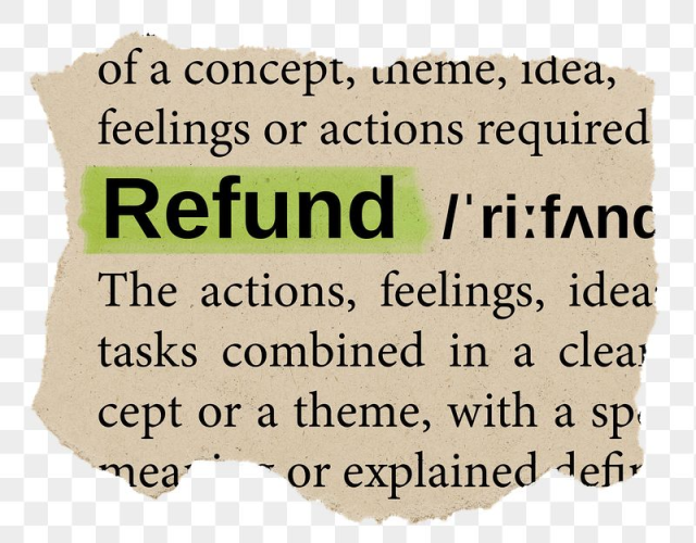 Free: Refund png word sticker, torn | Free PNG - rawpixel - nohat.cc