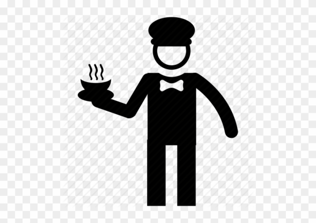 Free: Restaurant Staff Icon Clipart Waiter Cafe Restaurant - Food ...