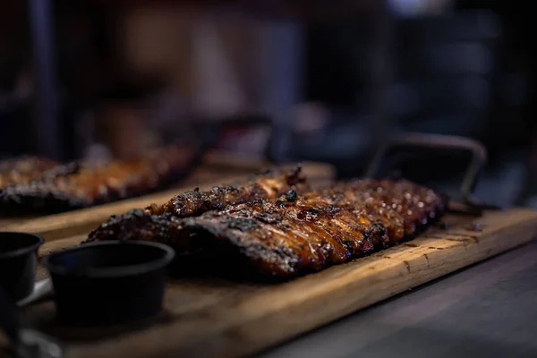 Free: Rib, rib restaurant, the process of preparing pork ribs on an ...