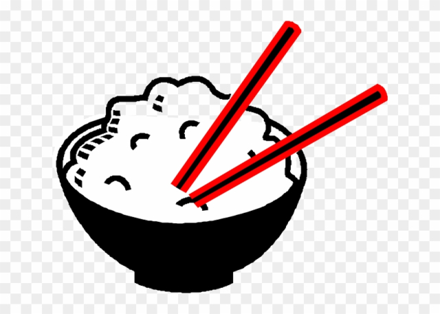 Free: Rice, Bowl, Chopsticks, Asian, Food, Drawing, Chinese - Rice Clip ...