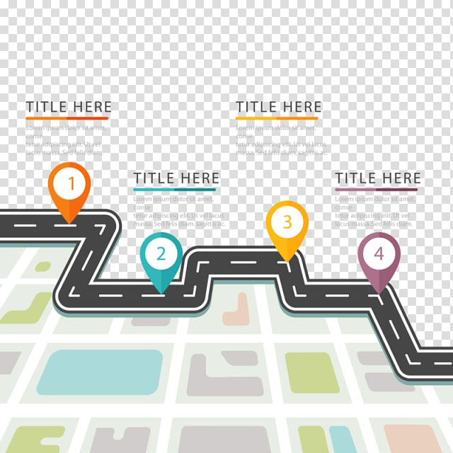 Free: Road illustration, Technology roadmap Road map, color Road ...