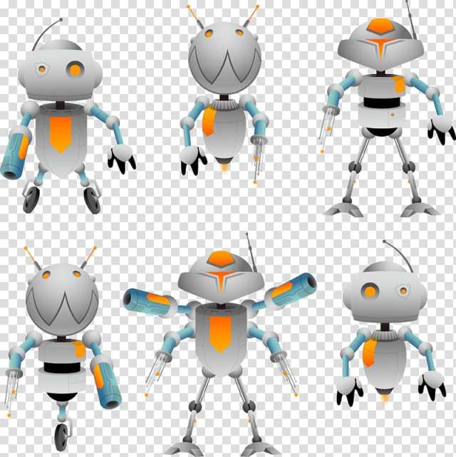 Free: Robot Cartoon, Creative white robot transparent background PNG ...