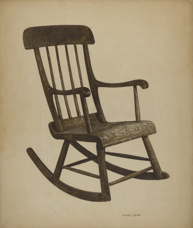 Free: Rocker (ca. 1940) by George | Free Photo - rawpixel - nohat.cc
