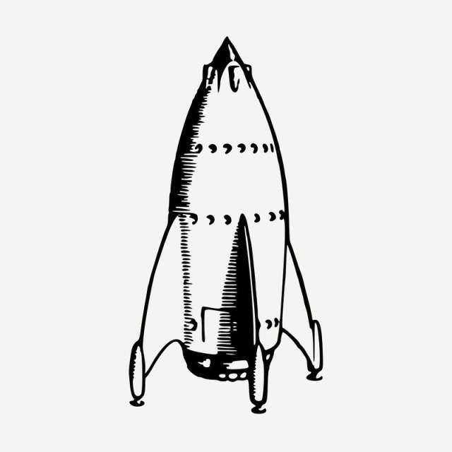 Free: Rocket ship drawing, vintage illustration | Free PSD - rawpixel ...
