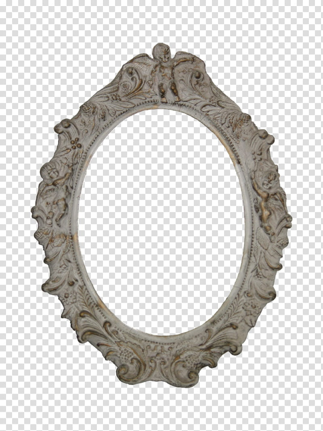 Free: Rococo framing, oval brown frame transparent background PNG ...