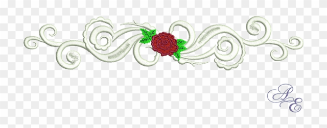 Free: Rose Scroll Border - Center Border Design - nohat.cc
