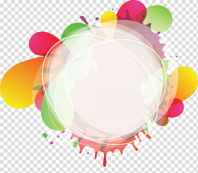 Free: Round splattered color illustration, Circle , Fashion colorful ...