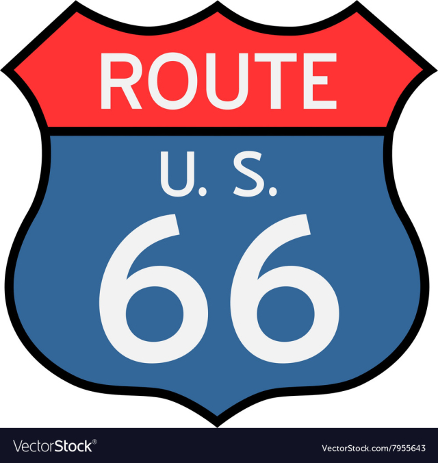Free: Route 66 vector image - nohat.cc