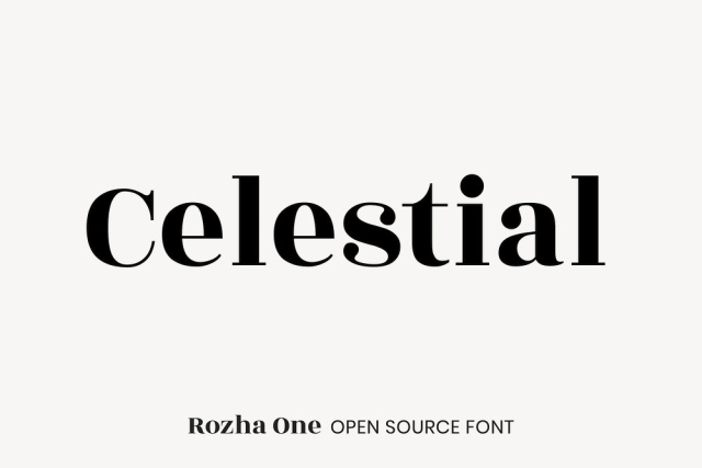 Free: Rozha One open source font | Free Font Add-on - rawpixel - nohat.cc