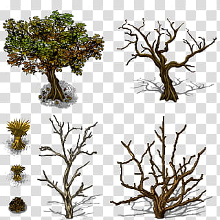 Free: RPG Maker Autumn Theme, bare tree illustration transparent ...