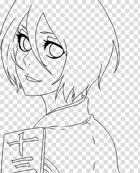 Free: Rukia Kuchiki Line Art transparent background PNG clipart - nohat.cc