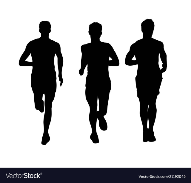 Free: Runner silhouettes vector image - nohat.cc