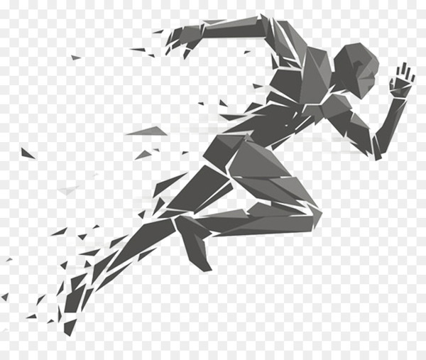 Free: Running Geometry Illustration - Running man - nohat.cc