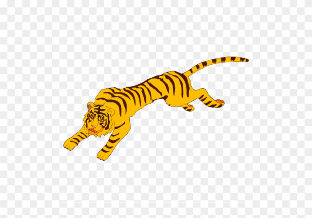 Free: Running Tiger Clipart - Clip Art Tiger Running - nohat.cc