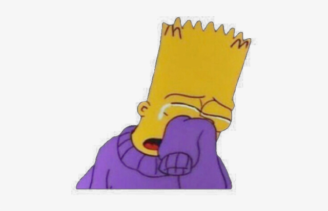 Free: Sad, Simpsons, And Bart Image - Bart Simpson Sad Png Transparent ...
