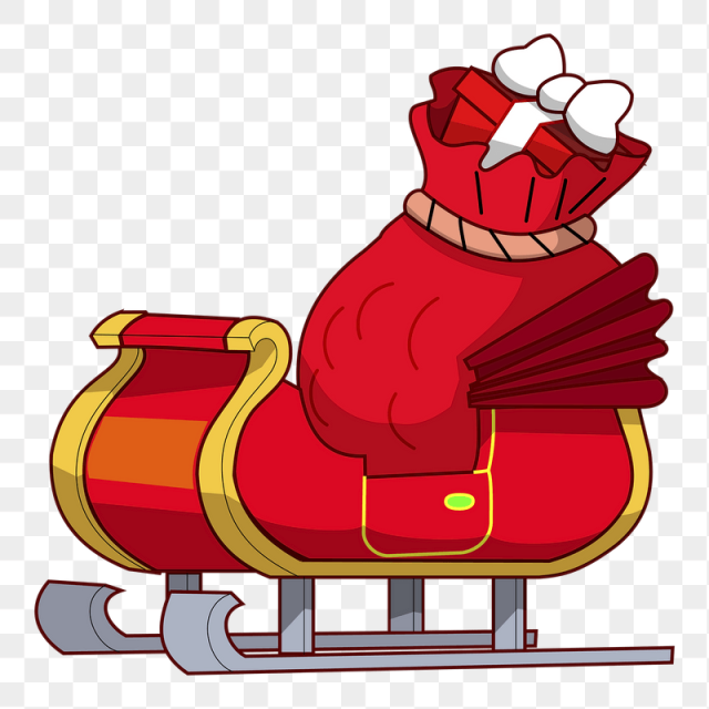 Free: Santa sleigh png sticker illustration, | Free PNG - rawpixel ...