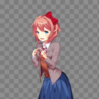 Free: SAYORI TRANSPARENT BACKGROUND. DOKI DOKI LITERATURE CLUB | Doki ... - nohat.cc