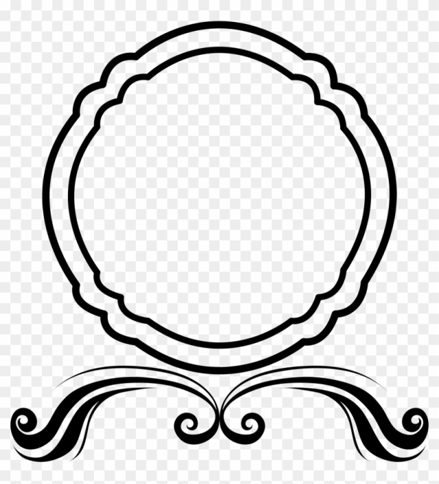Free: Scalable Vector Graphics Picture Frame - Frame Redonda - nohat.cc