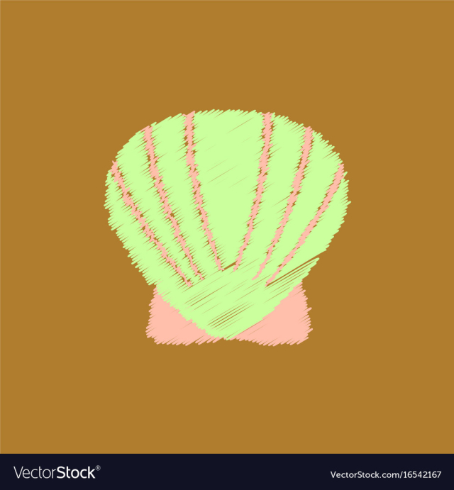 Free: Scallop sea shell sketch style realistic vector image - nohat.cc