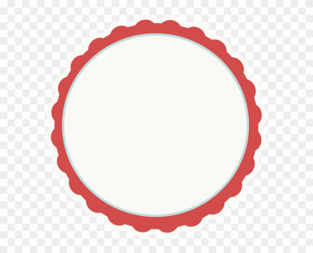 Scalloped Circle Frame Clip Art