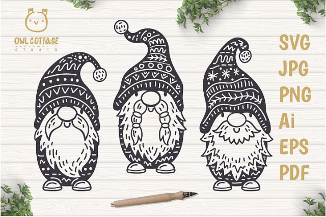 Free: Scandinavian Gnomes SVG, Gnome Clipart, Tomte - nohat.cc