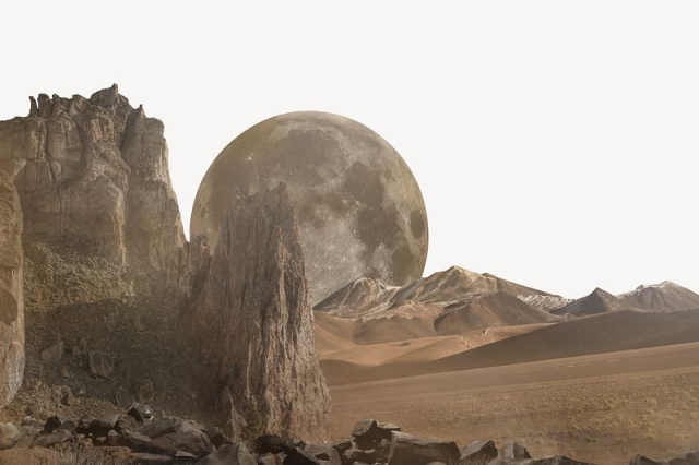 Free: Sci-fi mars landscape border, surreal | Free PSD - rawpixel ...
