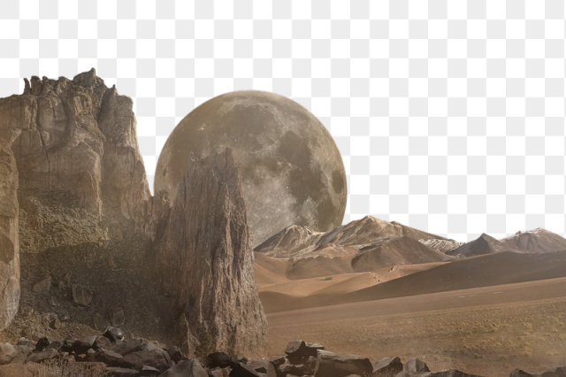 Free: Sci-fi mars png landscape border, | Free PNG - rawpixel - nohat.cc