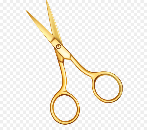 Free: Scissors Icon - Golden Scissors - nohat.cc