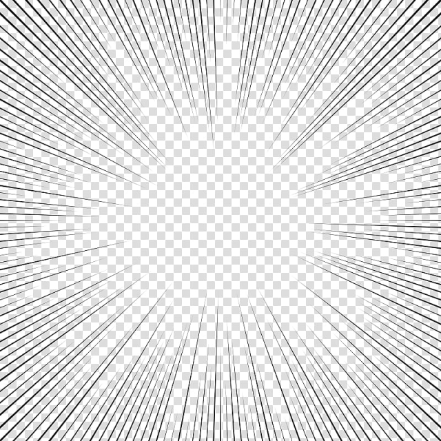 Free: Screentones action lines , black lines with sun rays drawing ...