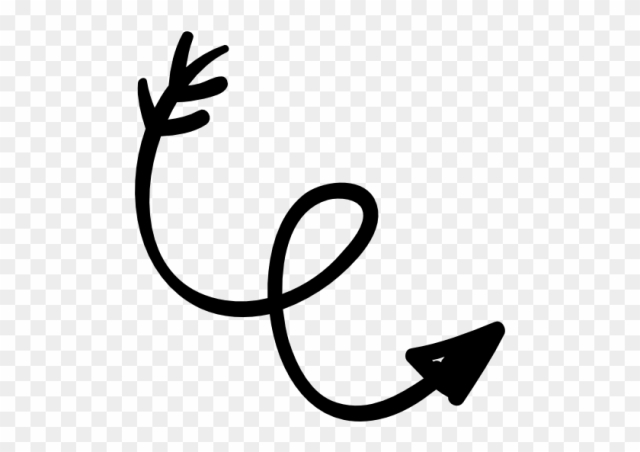 Free: Scribble, Arrows, Curve, Trajectory, Direction, Doodle, - Doodle ...