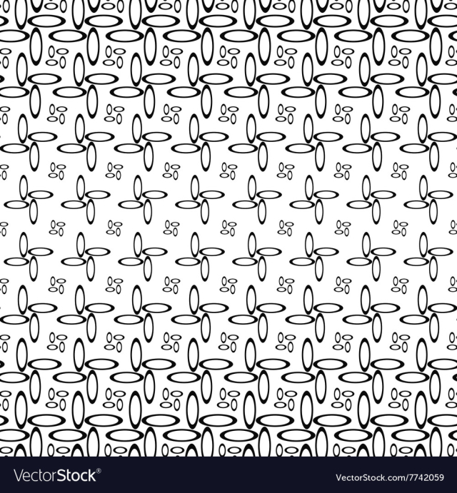 Free: Seamless black and white ellipse pattern vector image - nohat.cc