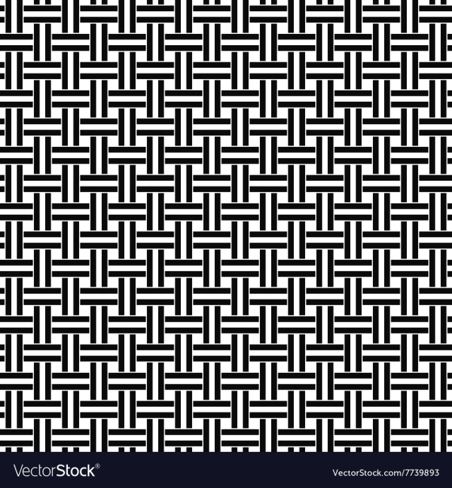 Free: Seamless black white weave pattern vector image - nohat.cc