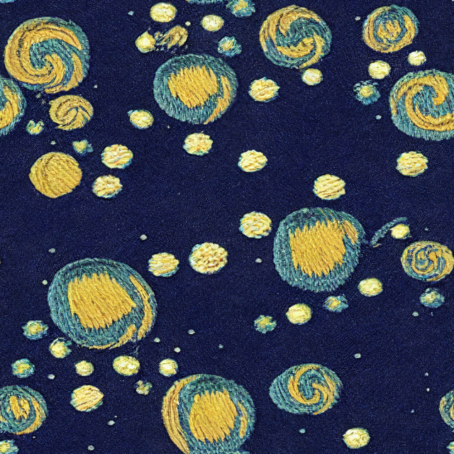 Free: Seamless image tile, Van gogh starry night style - nohat.cc