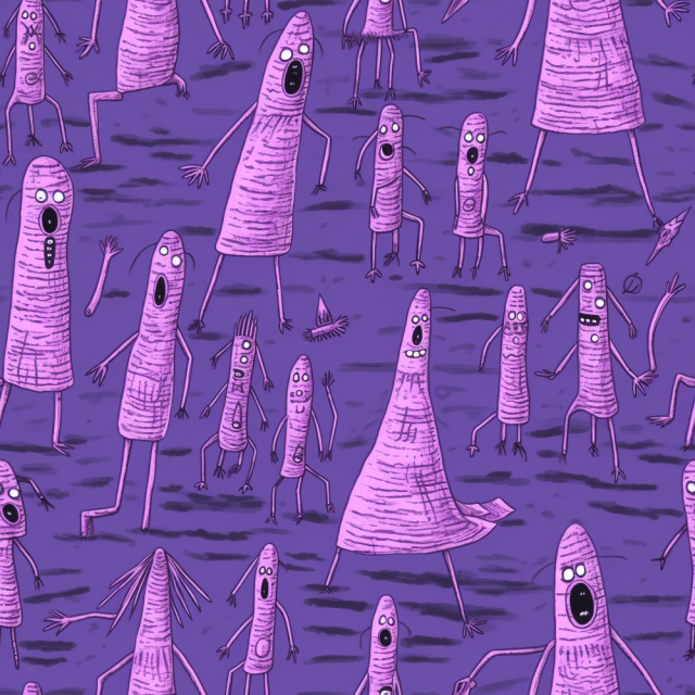 Free: Seamless pattern of Unnerving Hyperdetailed Horror Sketch art ...