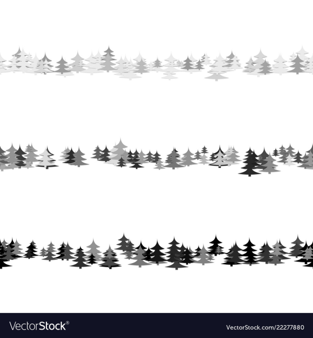 Free: Seamless random pine tree pattern paragraph vector image - nohat.cc