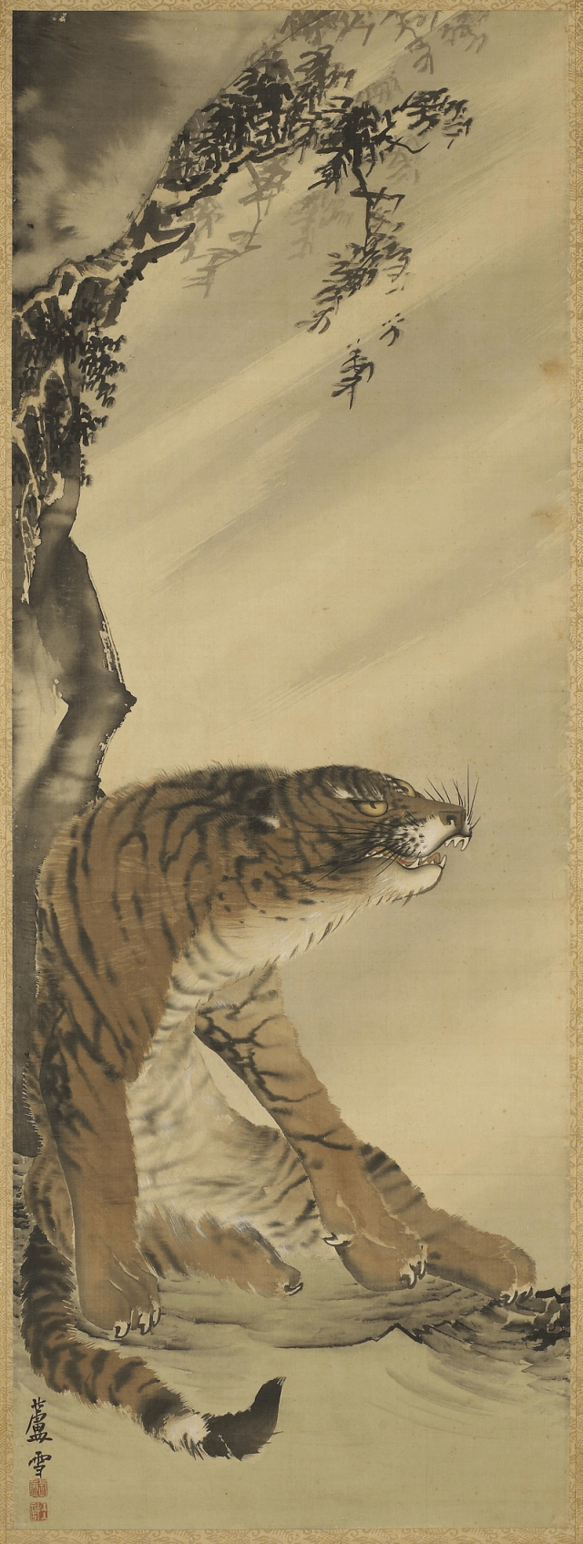 Free: seated tiger leaning against tree | Free Photo - rawpixel - nohat.cc