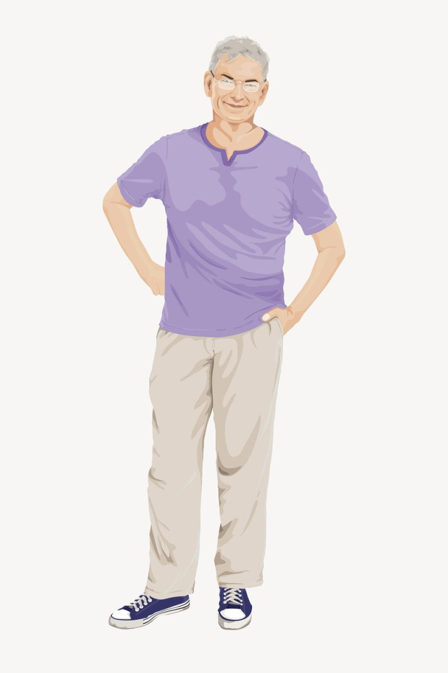 Free: Senior man character, full body | Free Vector - rawpixel - nohat.cc