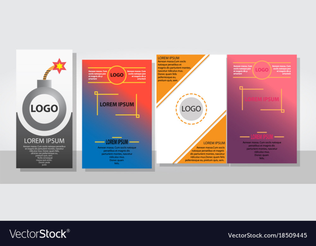 Free: Set of posters flyers pamphlet brochure cover vector image - nohat.cc