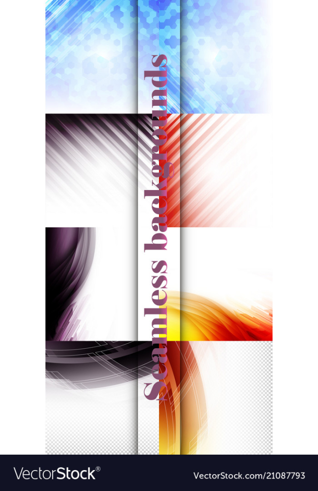 Free: Set of seamless with large and small lines and vector image ...