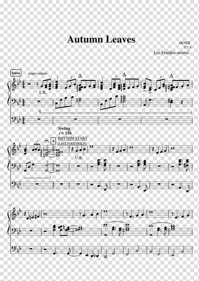 Free: Sheet Music MuseScore Autumn Leaves Flute, sheet music ...
