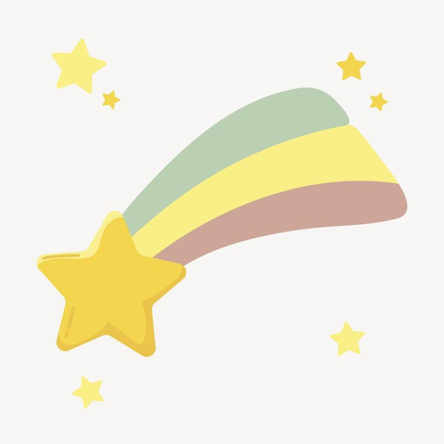 Free: Shooting star collage element, cute | Free Vector Illustration ...