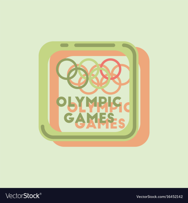 Free: Sign symbol olympics games in sticker style vector image - nohat.cc