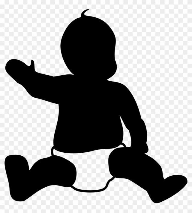 Free: Simple Baby Outline - Baby Outline - nohat.cc