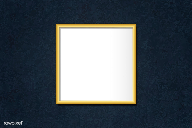 Free: Simple golden frame on the wall | Free stock vector - 584182 ...