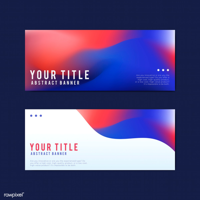 Free: Simple web banner design | Free stock vector - 495431 - nohat.cc